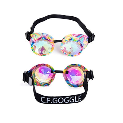 Punk Gothic Goggles with rainbow lens - AppleMango Hive